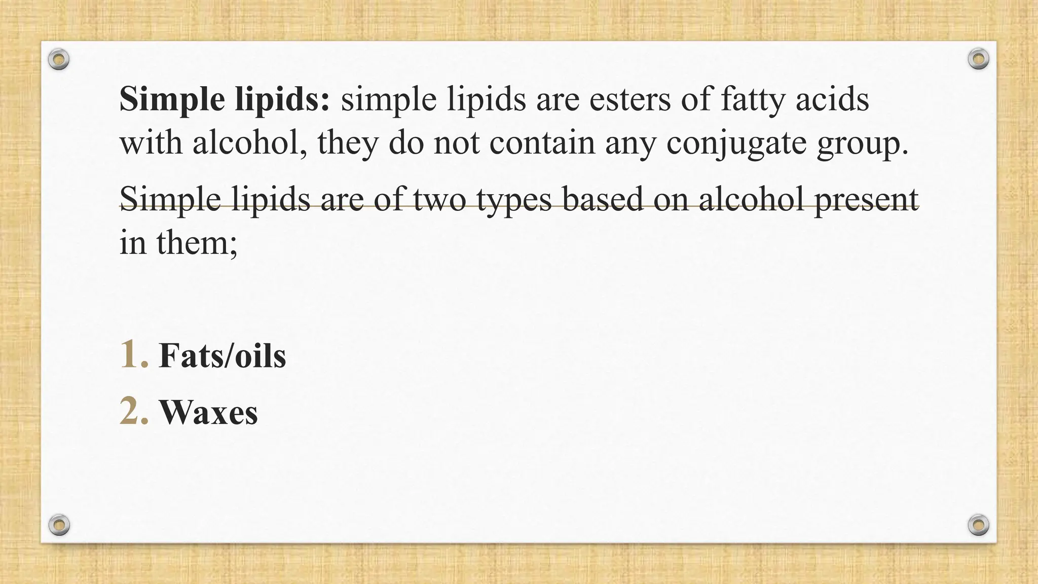 Lipid Chemistry - Biochemistry Simplified | PPTX