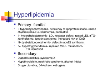 Lipid disorders | PPT