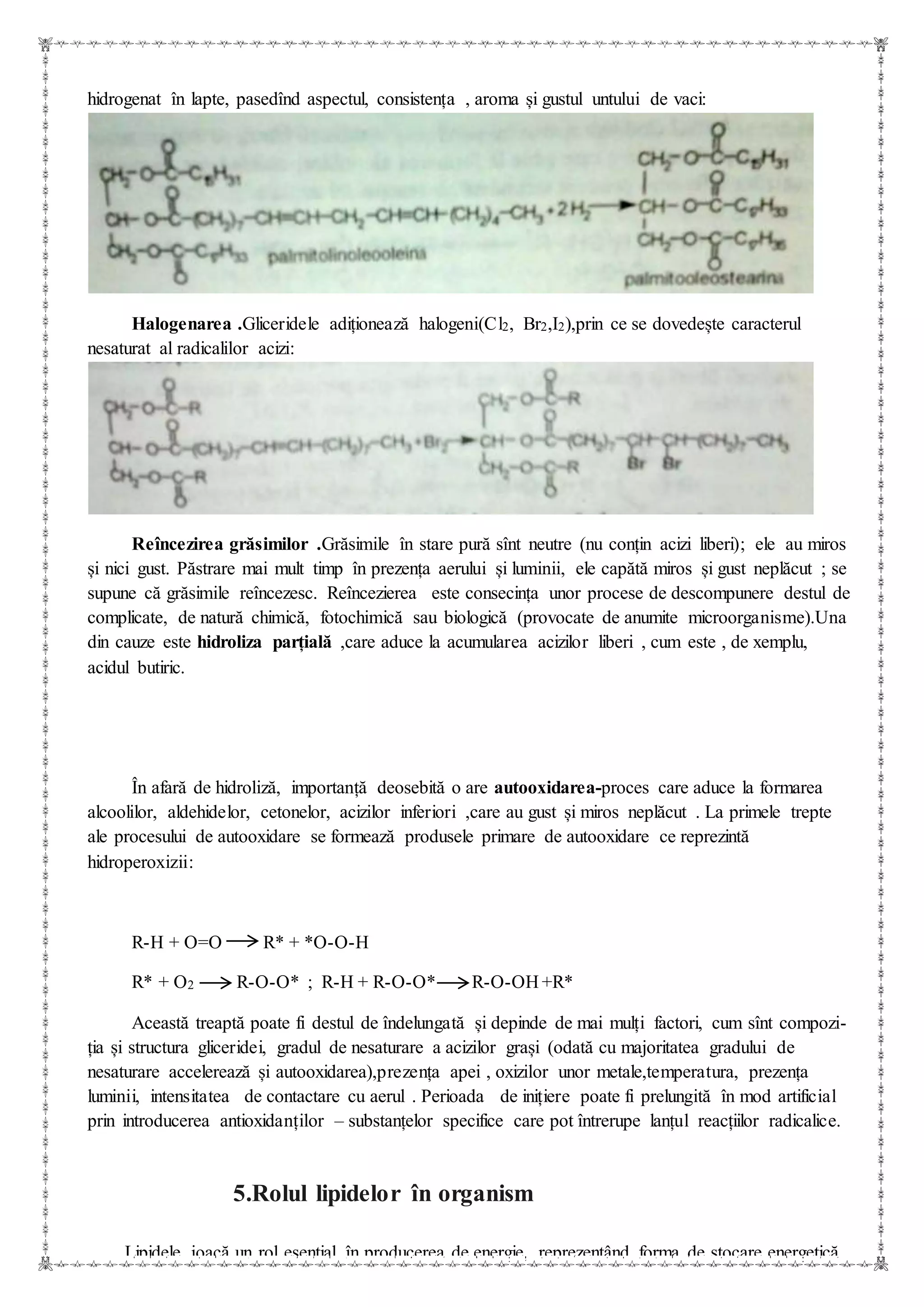 Lipidele caracteristica generala | DOCX