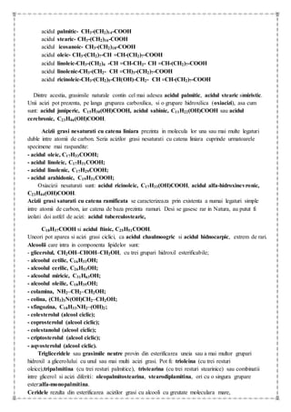 Lipidele caracteristica generala | DOCX