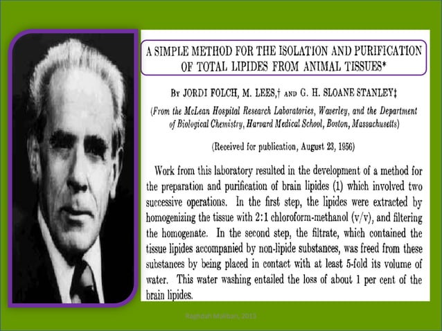 Lipid extraction by folch method | PPTX
