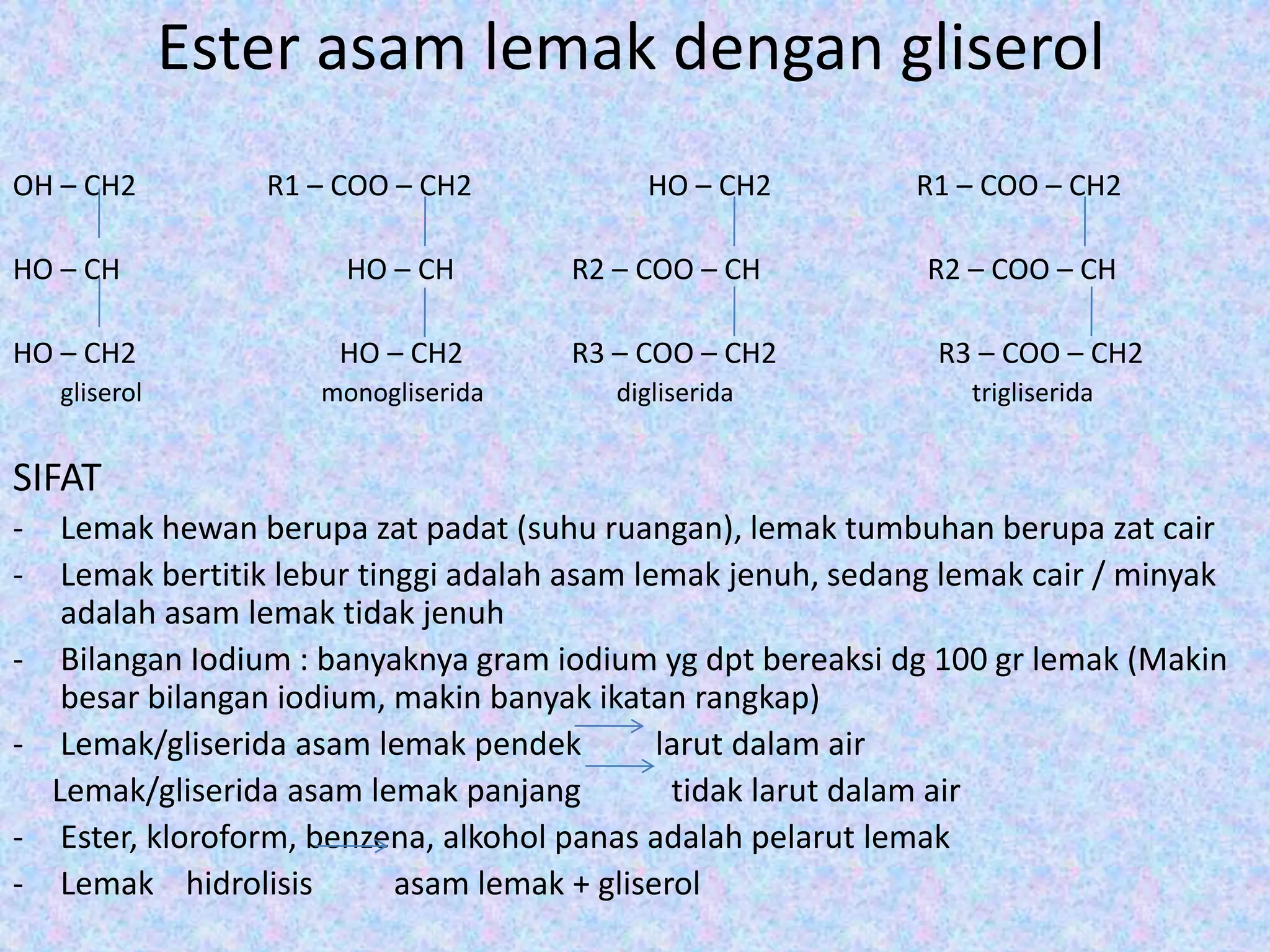 Lipid kimia organik ii | PPTX