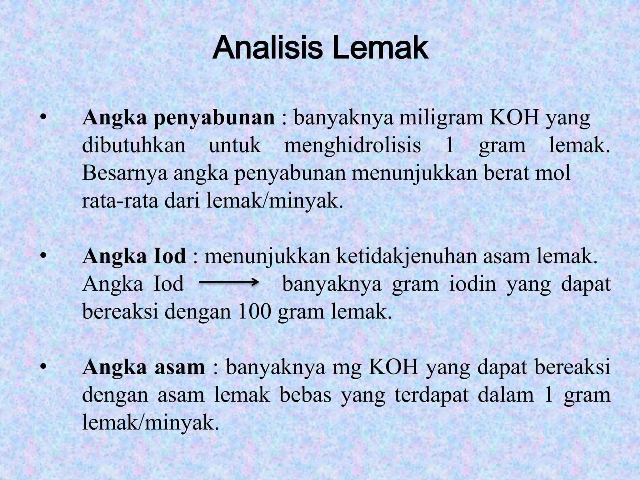 Lipid kimia organik ii | PPTX