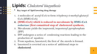 Lipid lowering drugs.pptx. Pharmacology. | PPTX