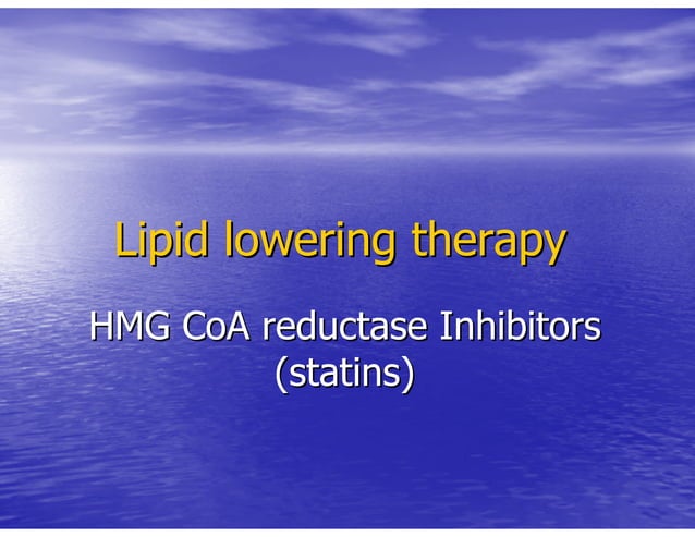 Lipid lowering therapy in CKD | PPT