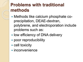 Lipid mediated lipofection | PPTX