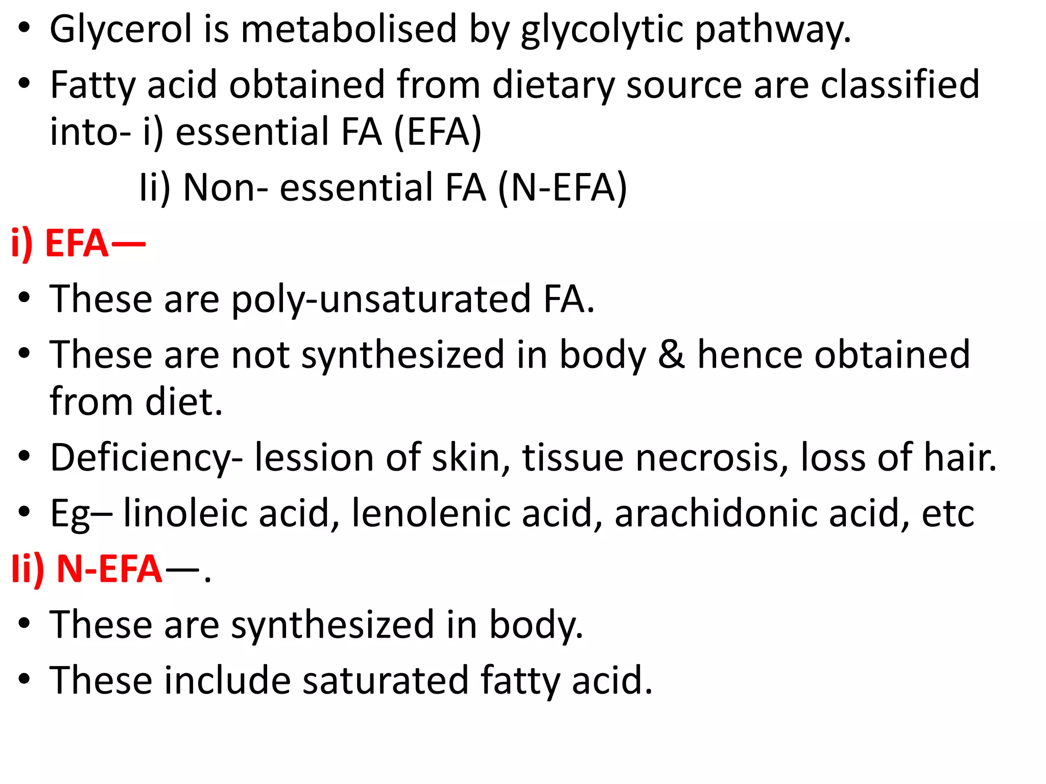 Metabolism (Part 2- Lipids) | PDF