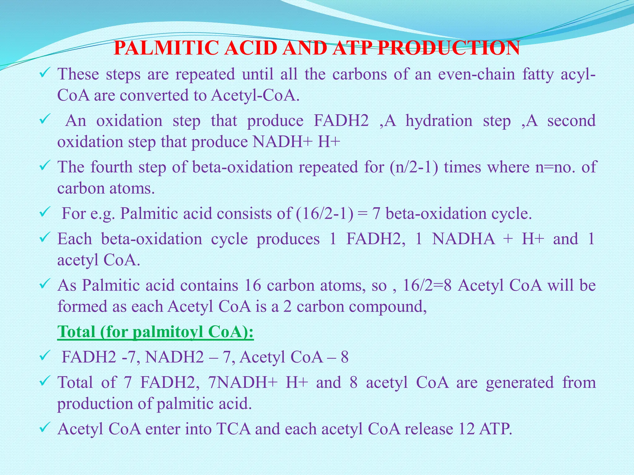 Lipid Metabolism-Lipolysis, Lipid synthesis, Beta Oxidation of Fatty ...