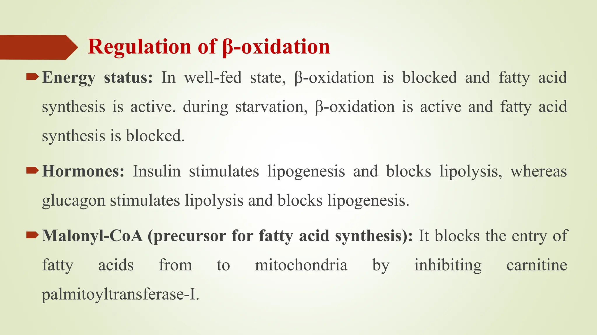 Lipid metabolism - Lipolysis, Beta Oxidation of fatty acids | PDF