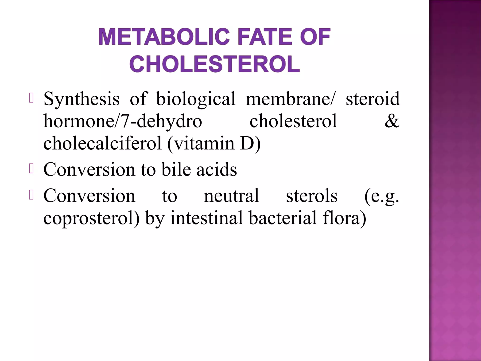 Cholesterol | PPT