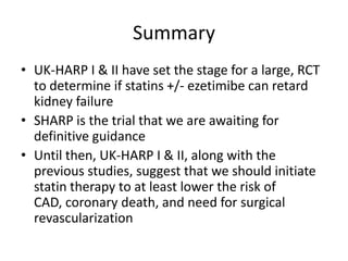 Lipid Mgmt In Ckd | PPTX