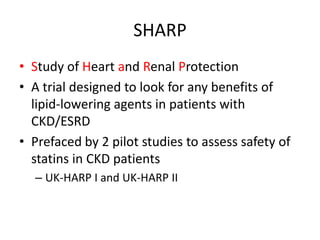 Lipid Mgmt In Ckd | PPTX