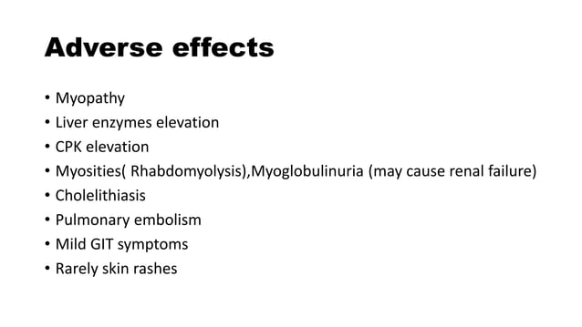 Lipid modifying and antiatherosclerotic drugs | PPT