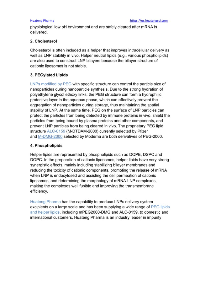 Lipid Nanoparticles (LNP) for mRNA Drug Delivery.pdf | Genetics | Science