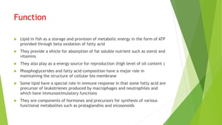 Lipid nutrition | PPT | Free Download