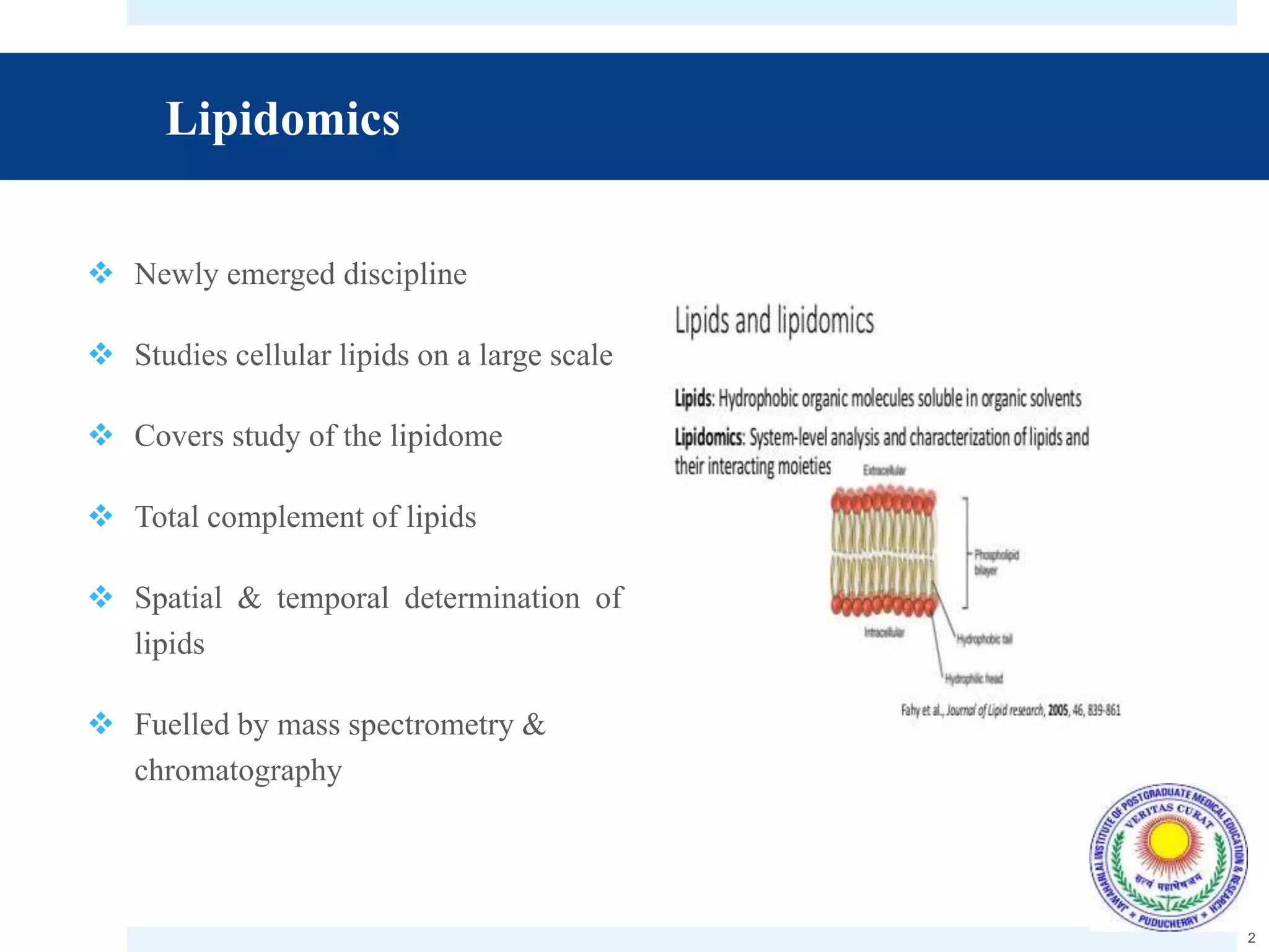 Lipidomics and Cardiovascular diseases | PPTX