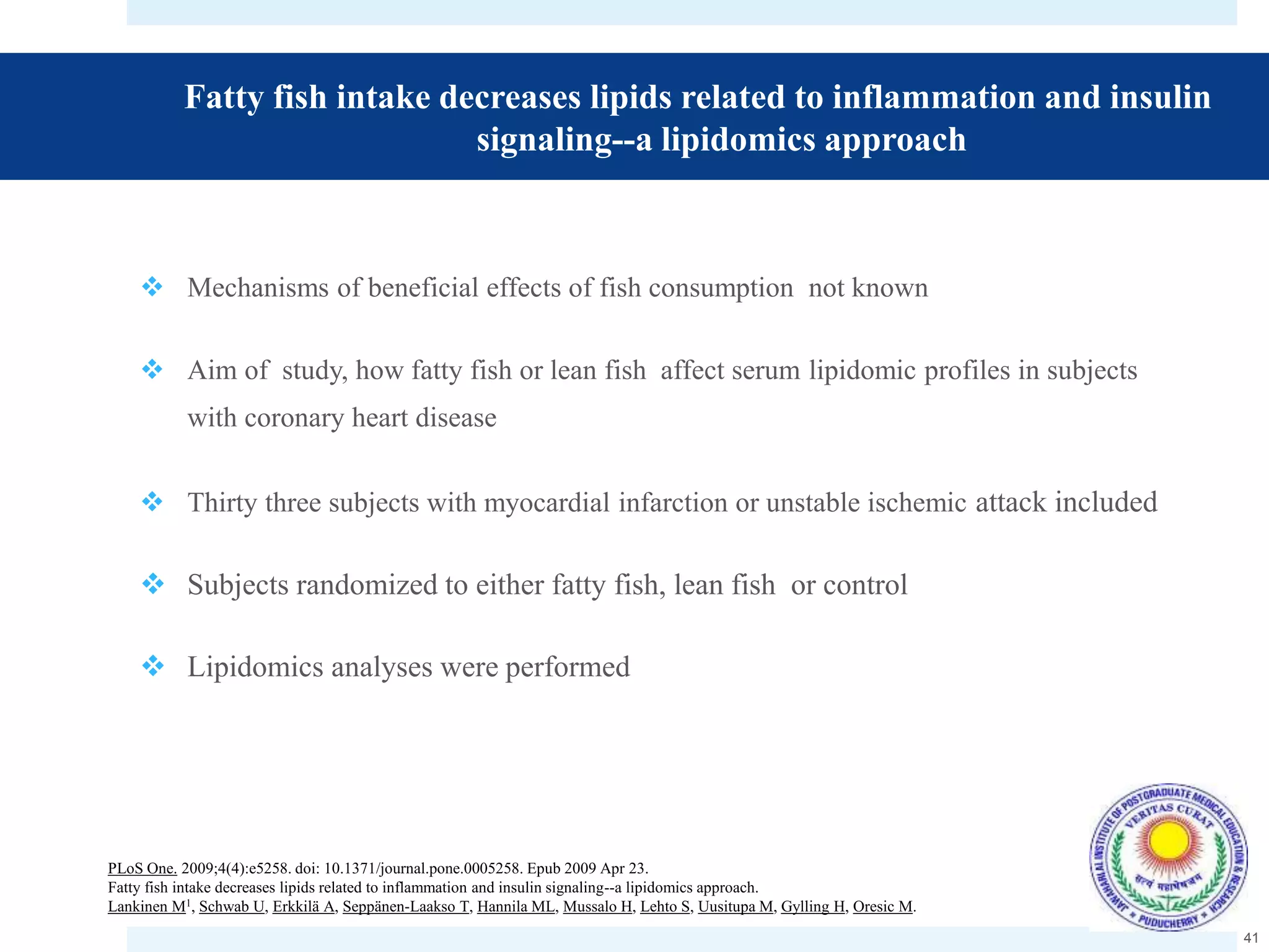 Lipidomics and Cardiovascular diseases | PPTX