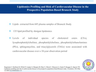 Lipidomics and Cardiovascular diseases | PPTX