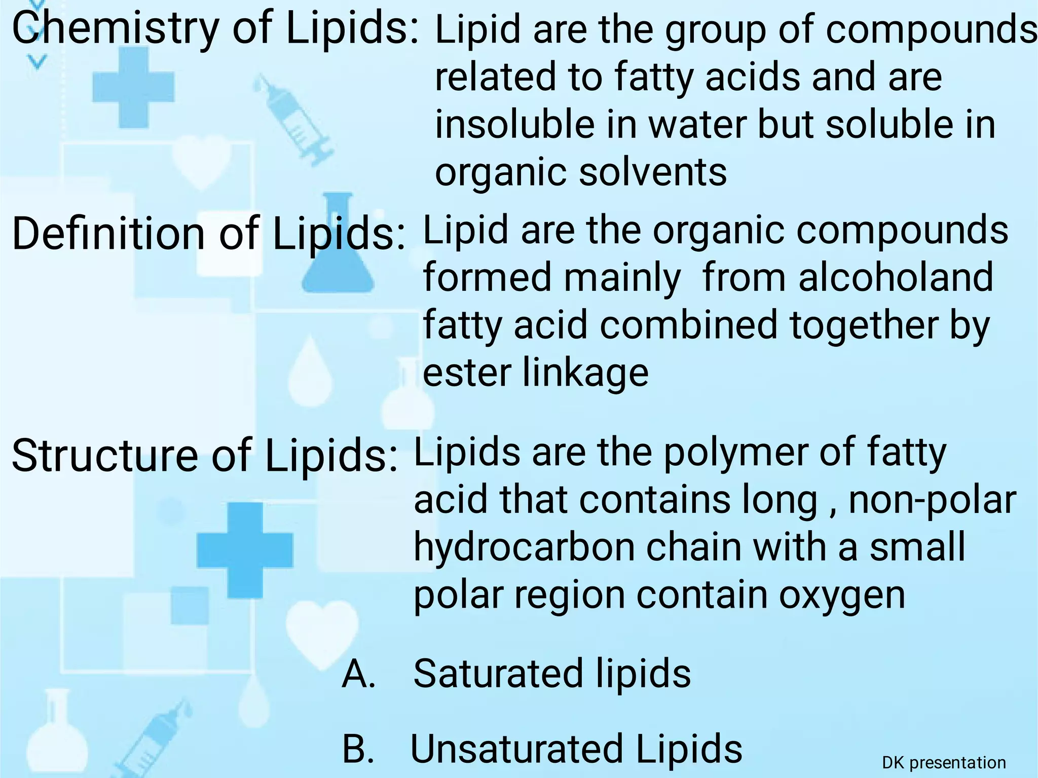 LIPIDS : Introduction,Classification,Example,Disease Related To Lipid ...