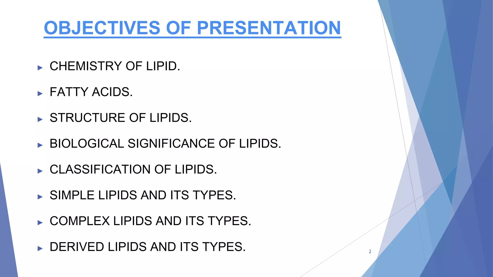 LIPIDS PRESENTATION | PPTX
