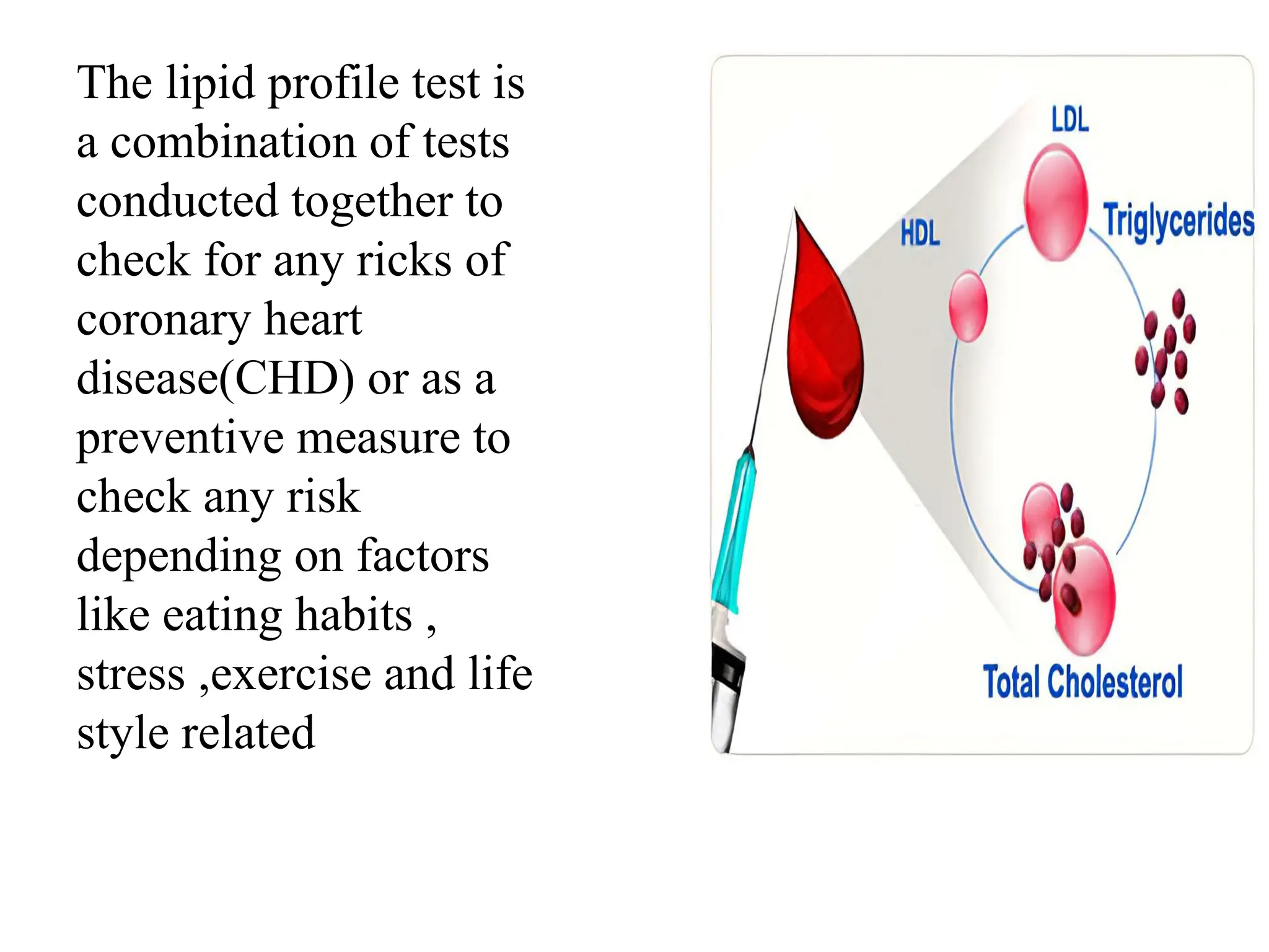 Lipid Profile Laboratory report power point | PPT