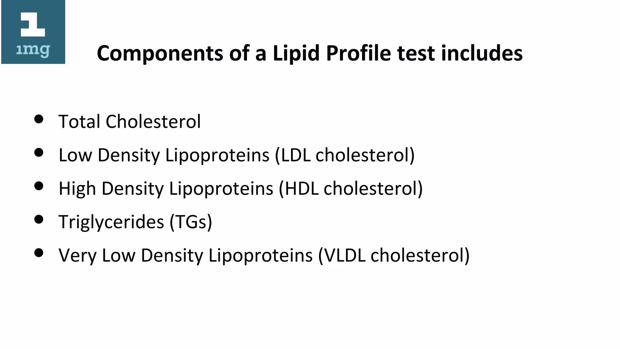 Lipid profile test | ODP