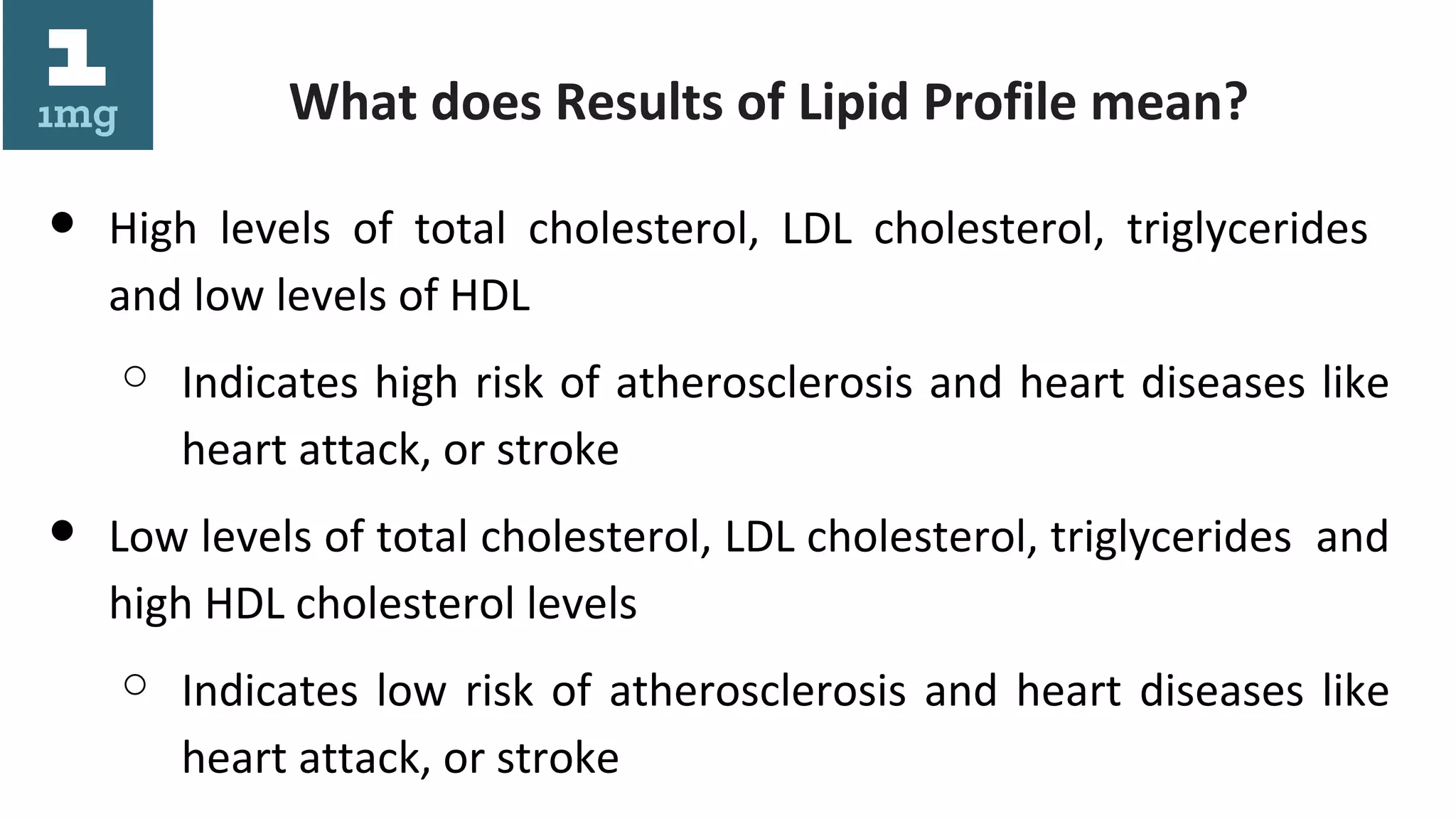 Lipid profile test | ODP