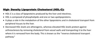 Lipid profile test ppt | PPTX