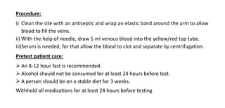 Lipid profile test ppt | PPTX