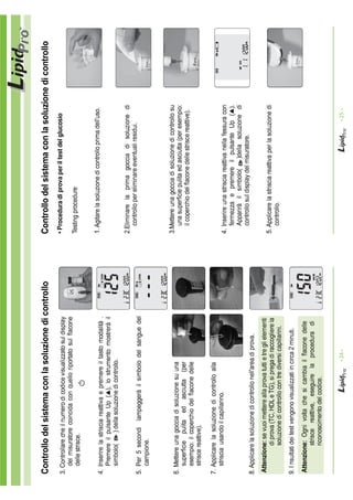 Lipid pro meterrmanual_it | PDF