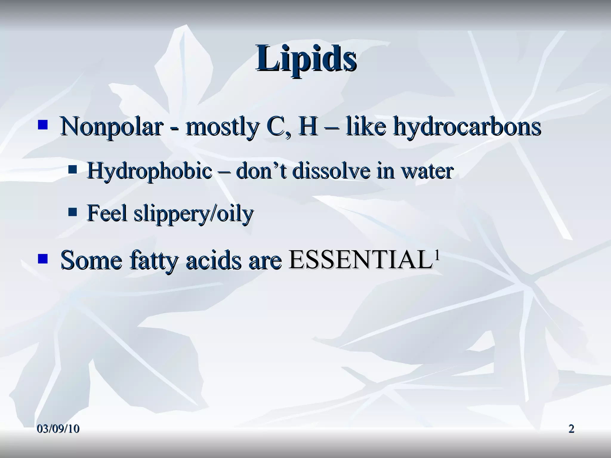 Lipids | PPT