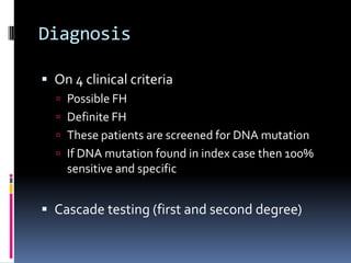 Lipids and familial hypercholesterolaemia | PPT