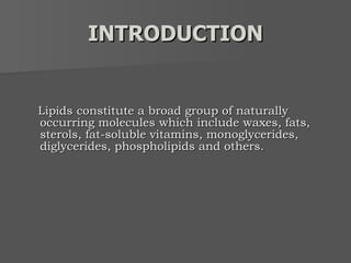 Lipids | PPT