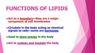 Lipids | PPTX