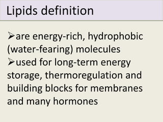 Lipids | PPT