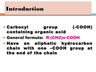 Chemistry of Lipids | PPT