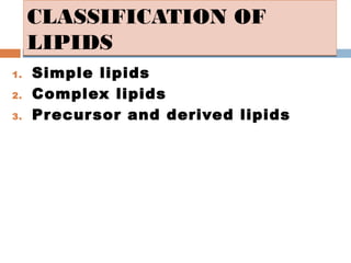Chemistry of Lipids | PPT