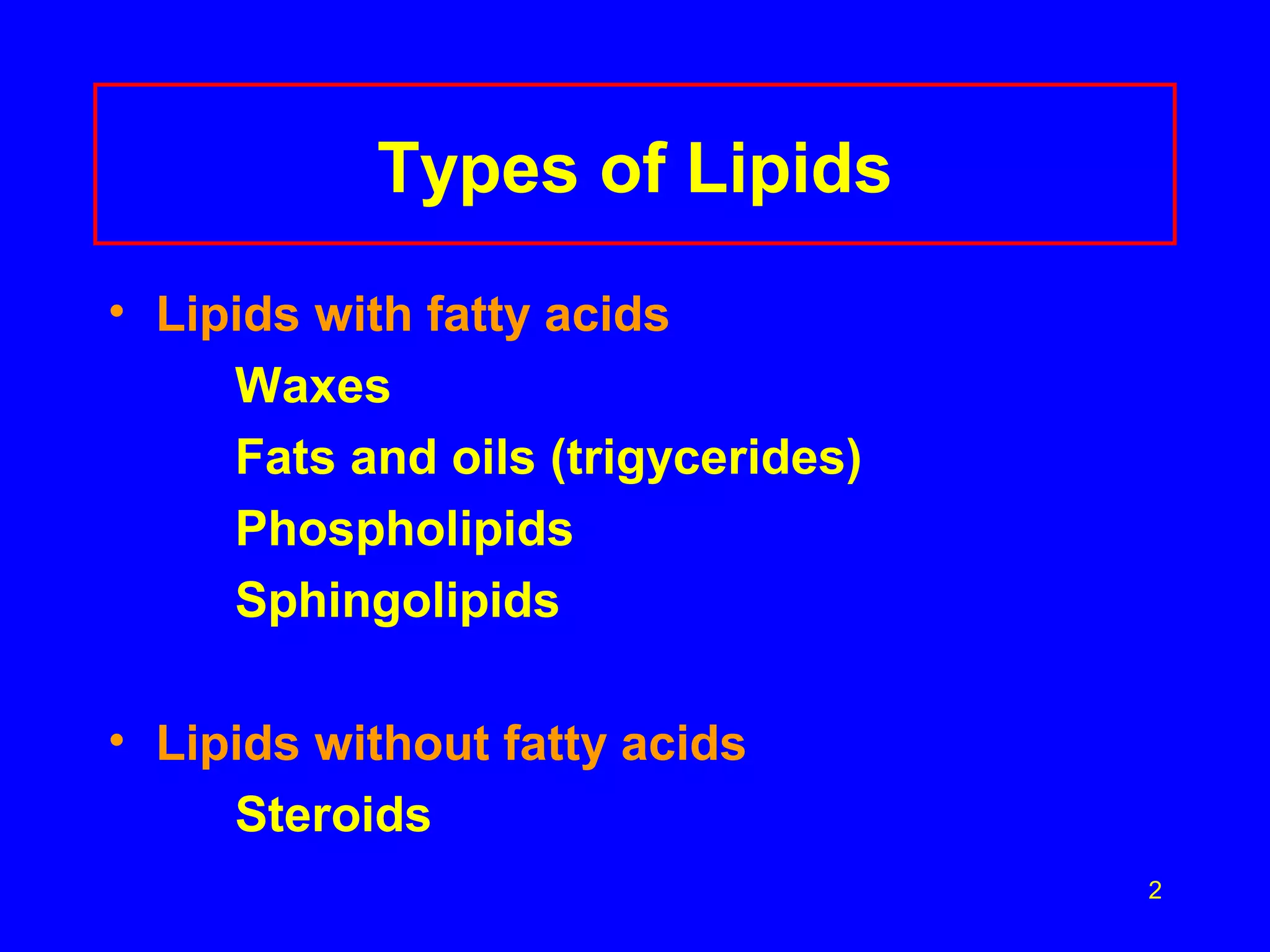 Lipids | PPT