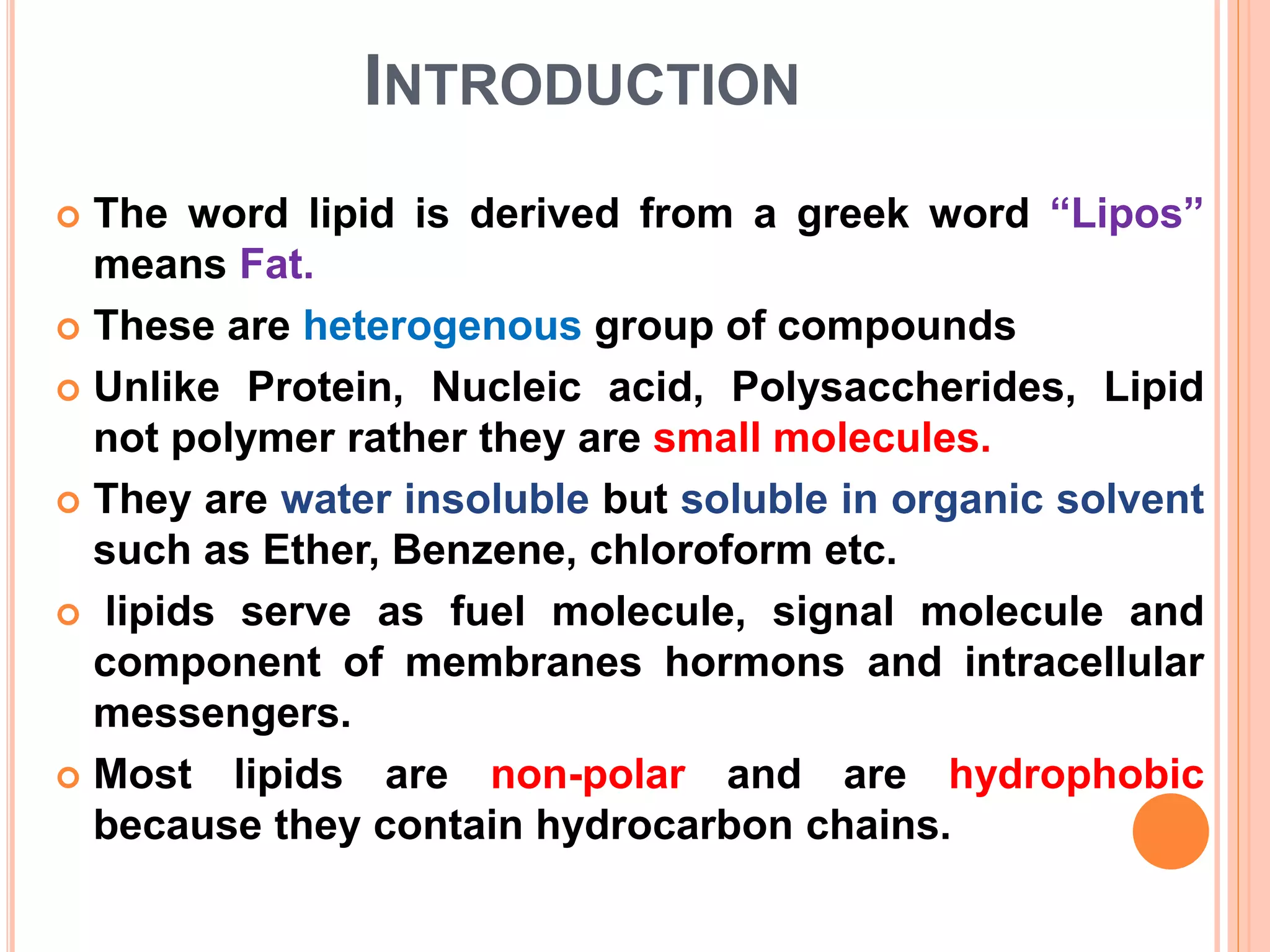 Lipids | PPTX