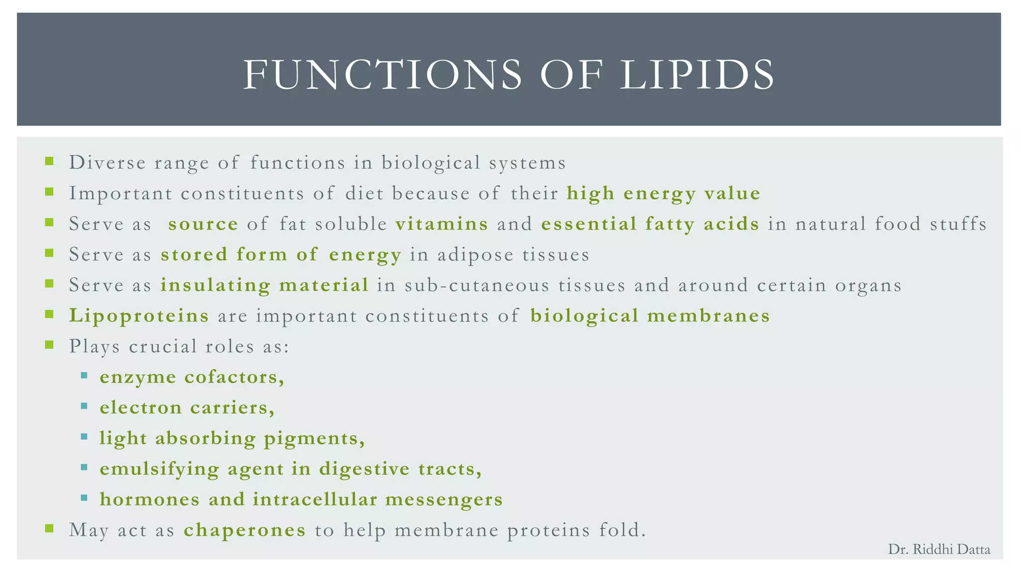 Basics of Lipid Biochemistry | PPTX