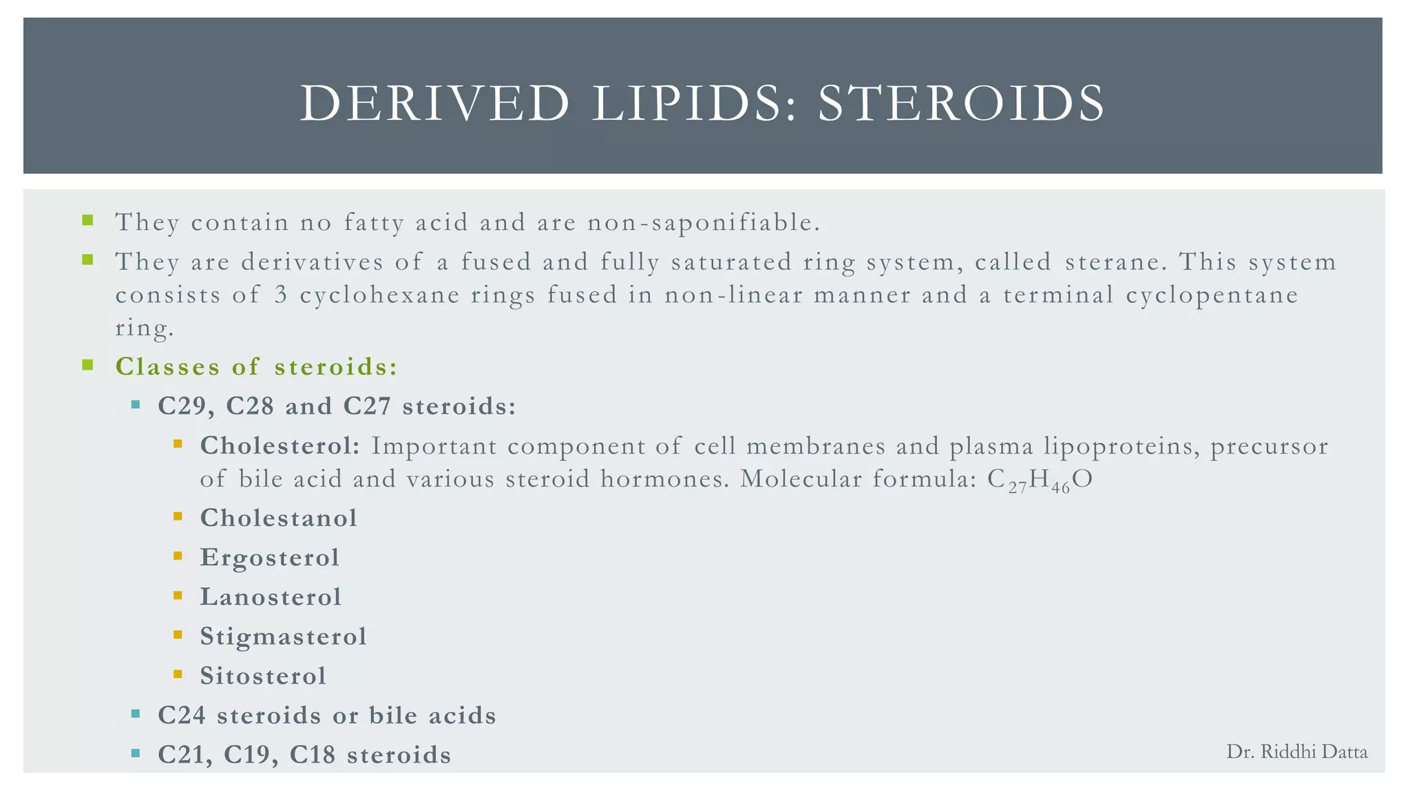 Basics of Lipid Biochemistry | PPTX