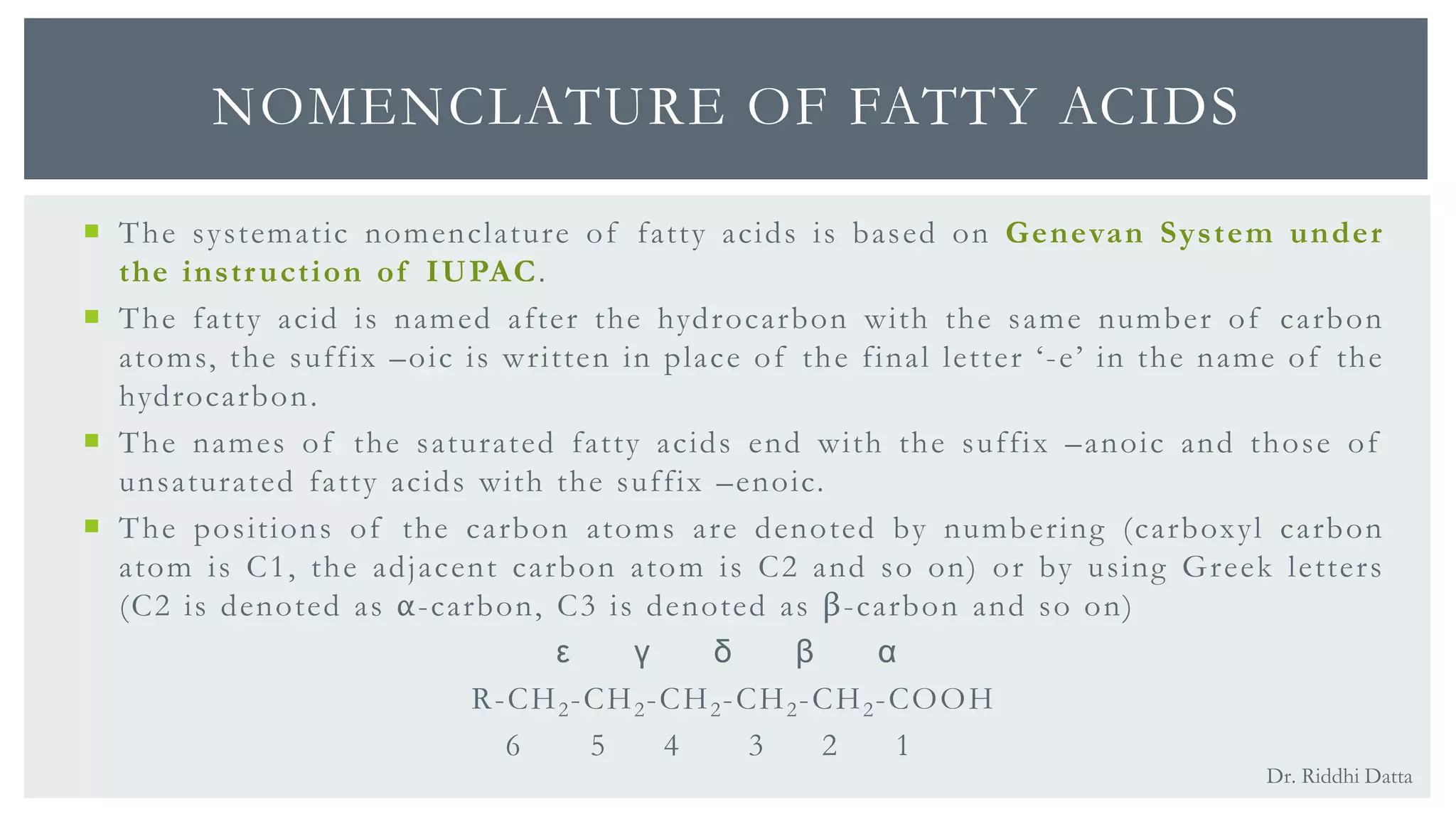Basics of Lipid Biochemistry | PPTX