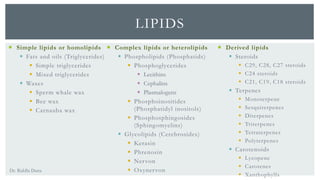 Basics of Lipid Biochemistry | PPTX