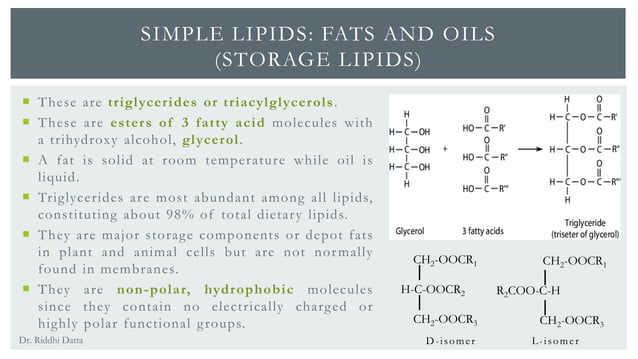 Basics of Lipid Biochemistry | PPTX