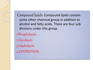Lipids | PPTX