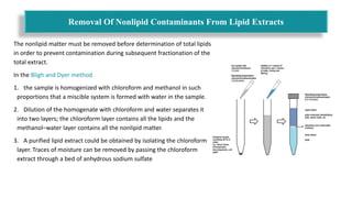 Lipids : Classification & general analysis | PPTX