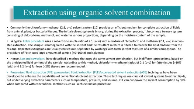 Lipids : Classification & general analysis | PPTX