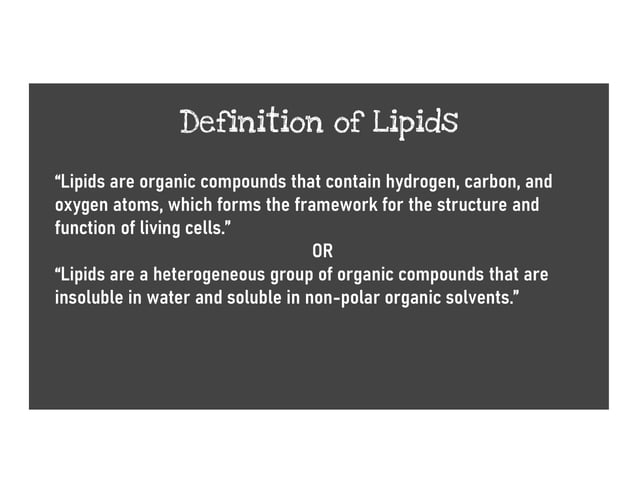Lipids: Definition, Structure, classification, Properties and Function ...