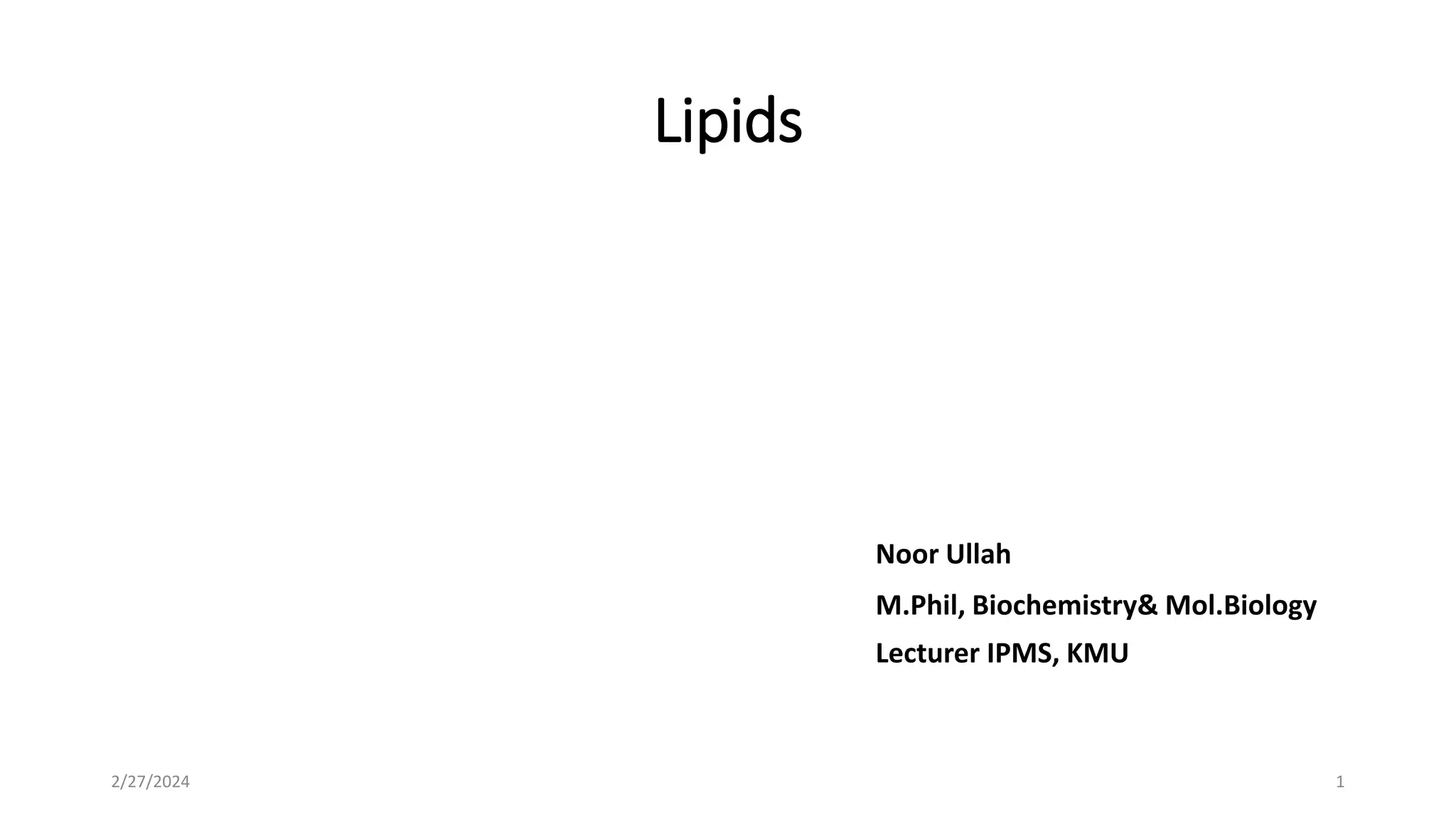 Lipids.pptx . Lipids and function of lipids and structure and types | PPT