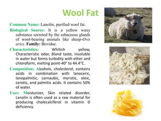LIPIDS CONTAINING CRUDE DRUGS FROM PLANTS AND ANIMALS.pptx